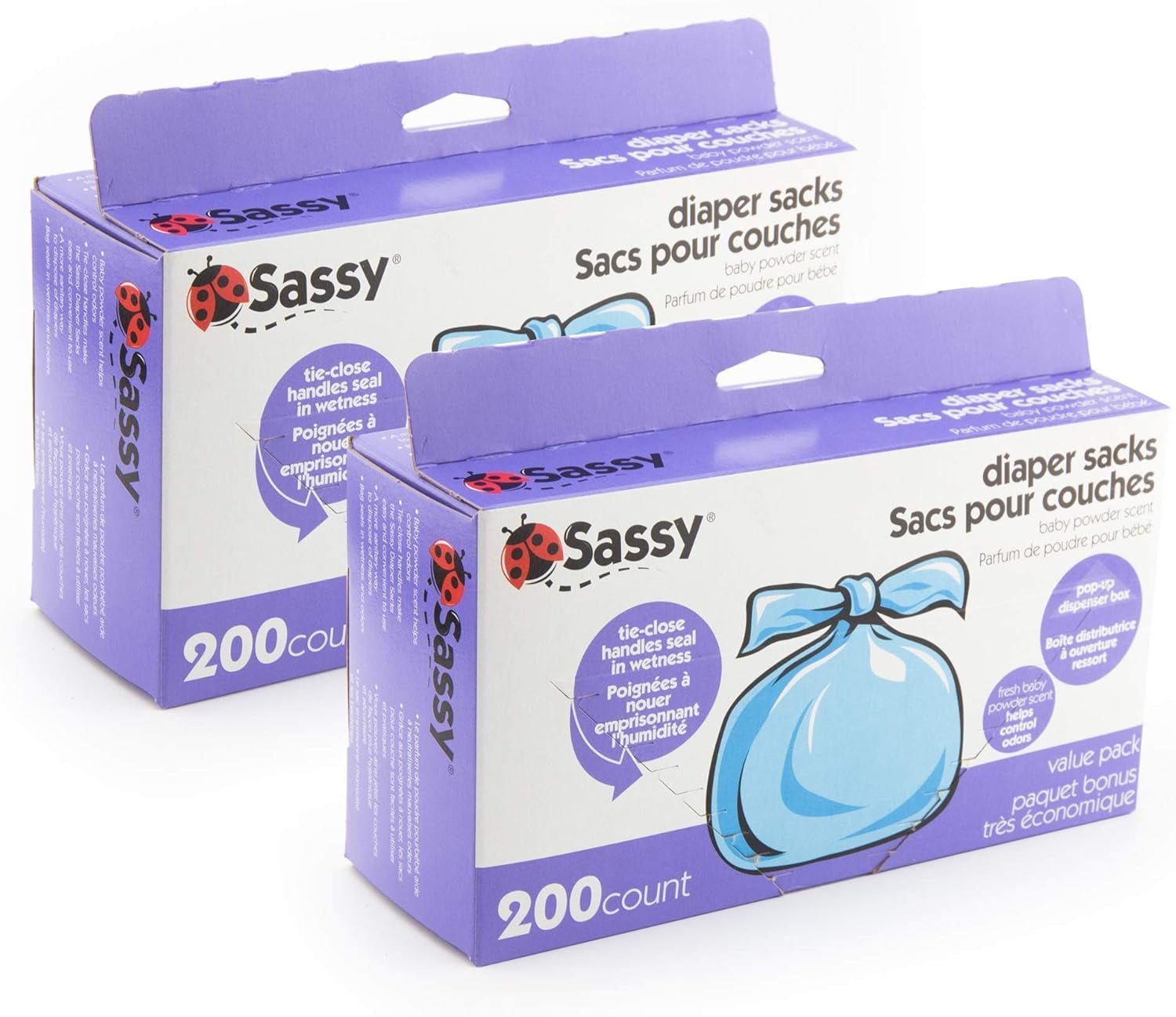 Baby Disposable Diaper Sacks, 200 Count, Packaging may vary - Walmart.com