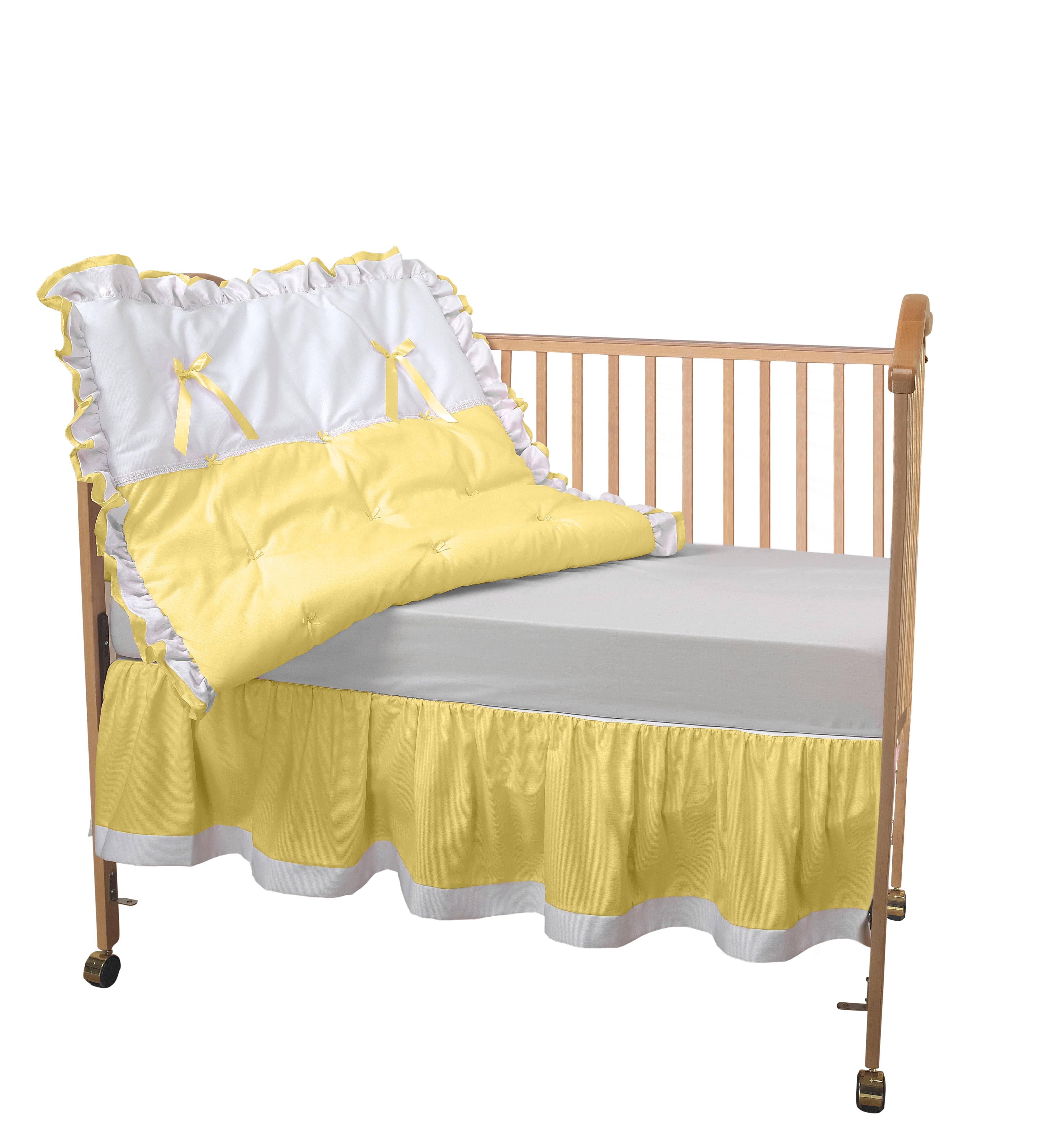 Baby Doll Bedding 6 Piece Regal Yellow Comforter Bedding Set, Crib ...