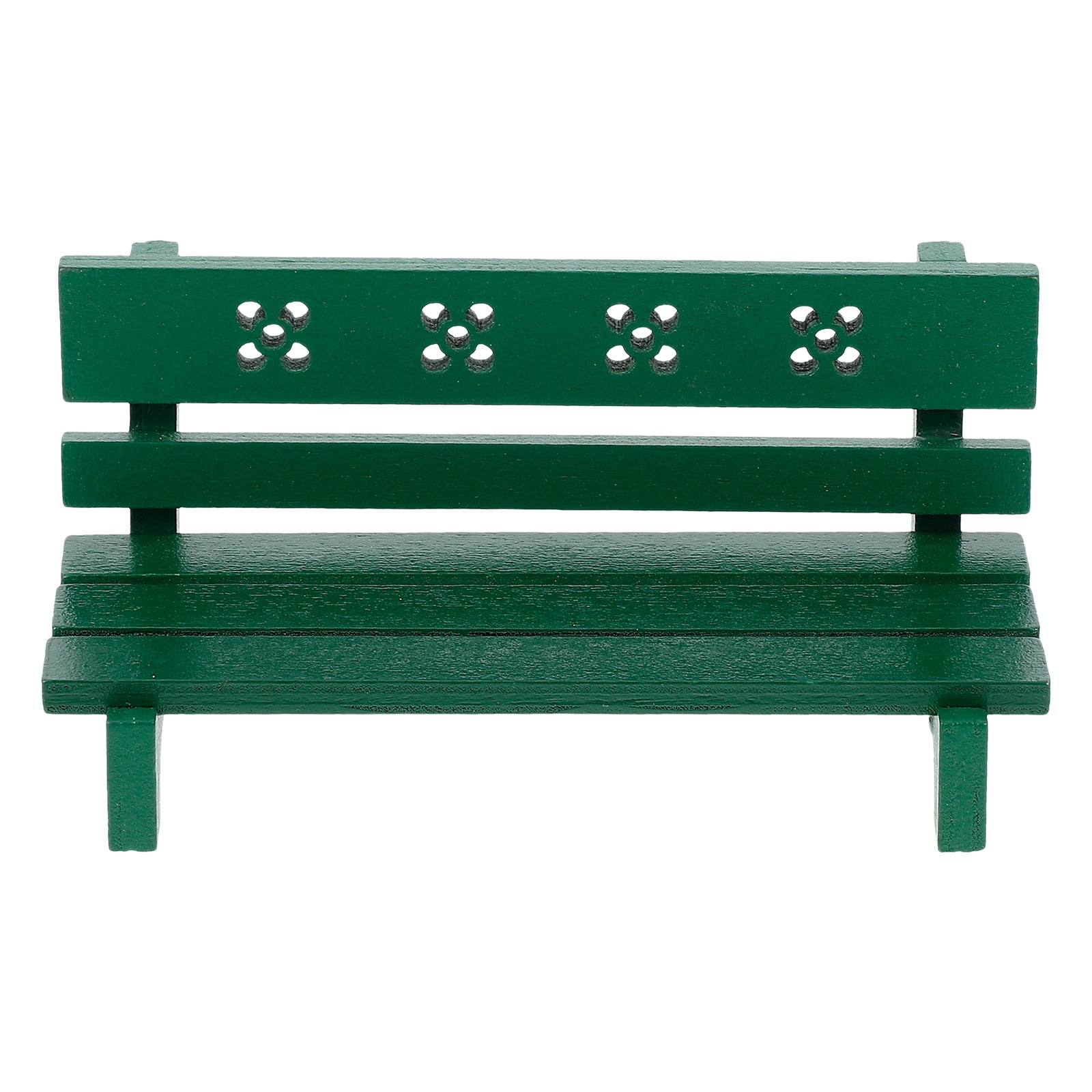 Baby Doll Dollhouse Furniture Patio Bench Model Ornaments Miniature ...
