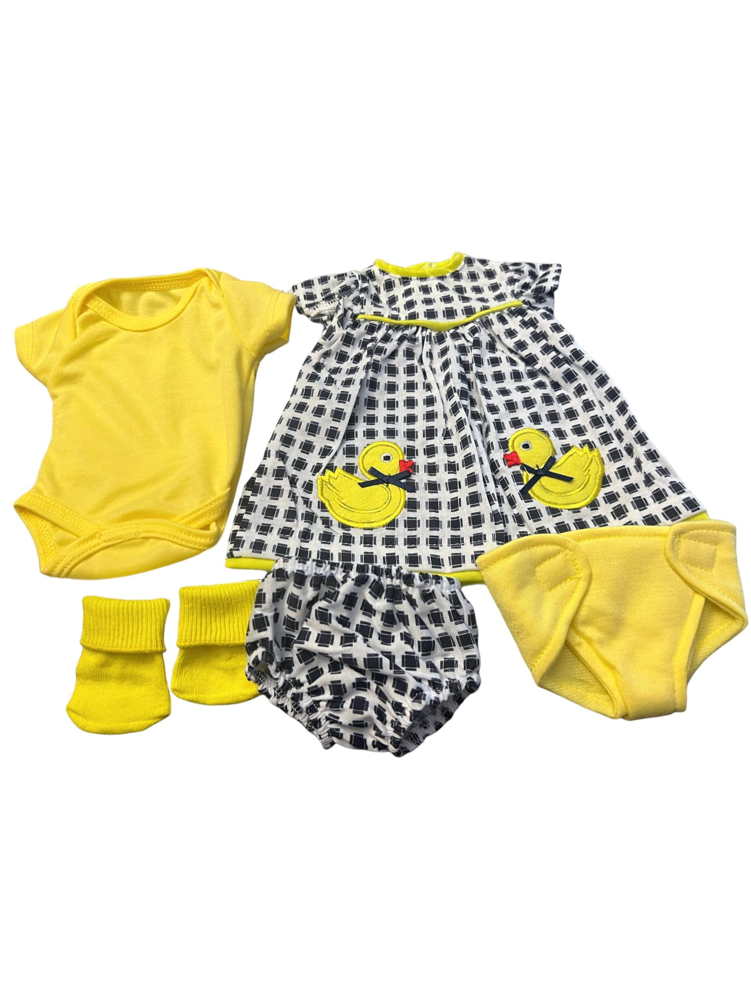 Baby Doll Clothes- Ducky Dress and Romper Set Fits 15-18 Inch Baby ...