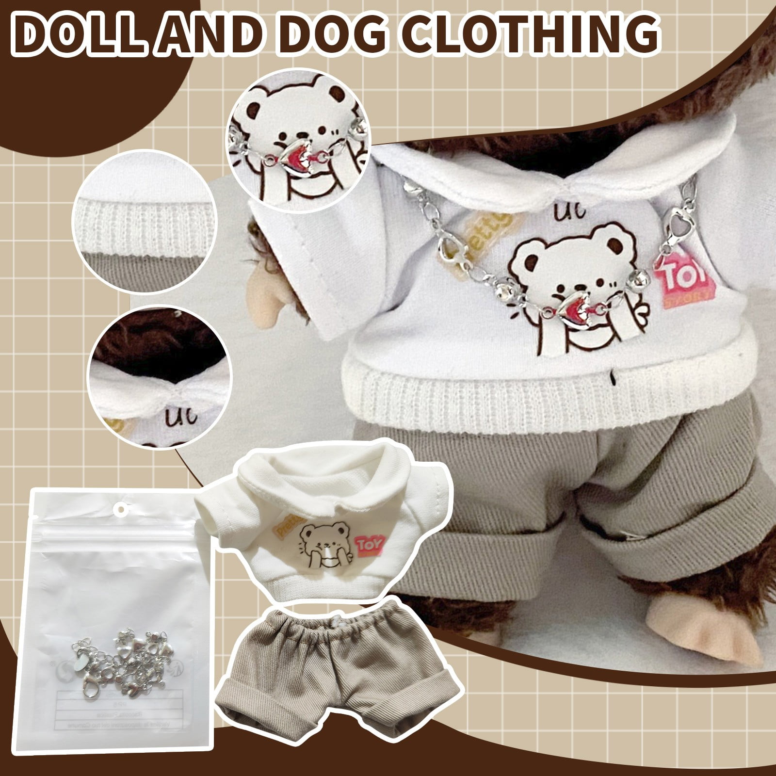 Baby Doll Clothes Macaron Labu/bus Pop Martys,Clothes for Laabubus ...