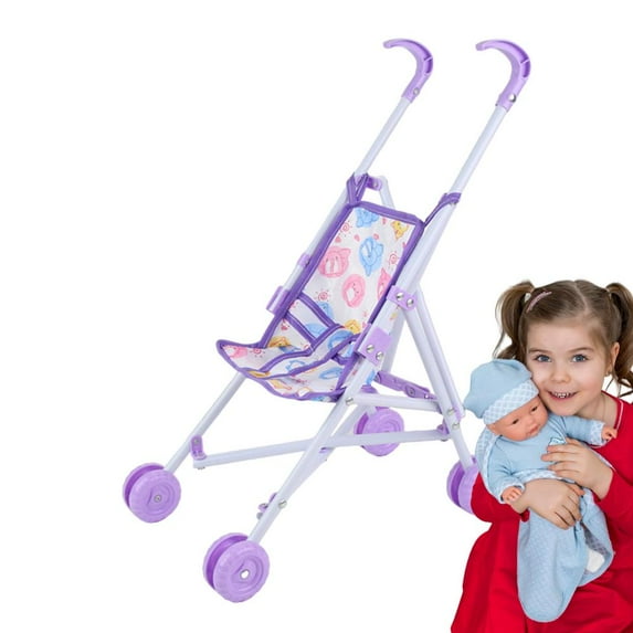 Baby Doll Stroller Toy, Realistic Play Stroller For Kids, Pretend Play ...