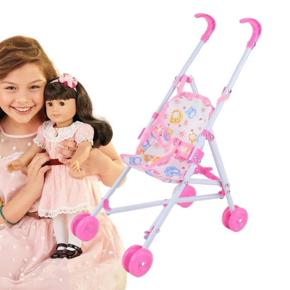 Baby Doll Stroller Toy, Realistic Play Stroller For Kids, Pretend Play ...