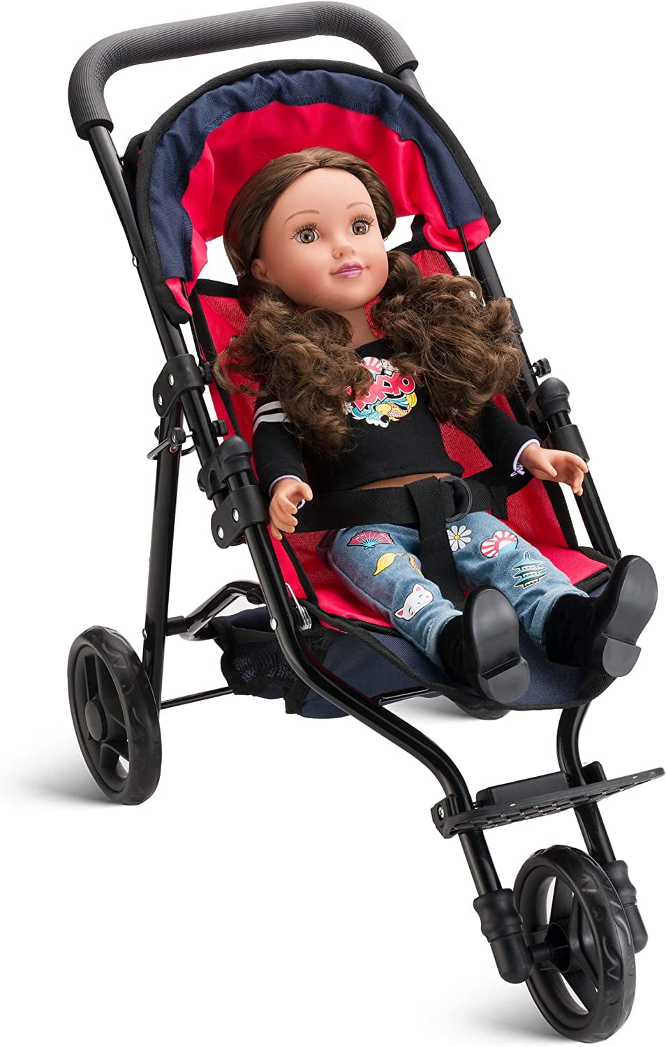 Baby Doll Stroller for Dolls - Jogger Toy Doll Stroller for Toddlers 3 ...