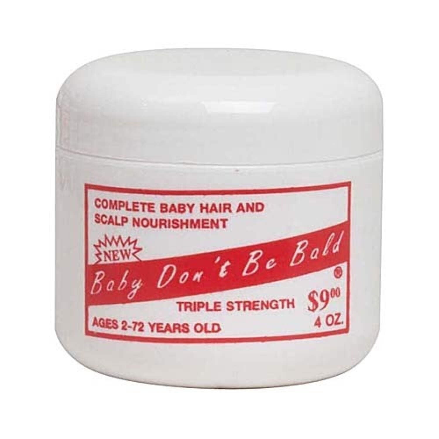 Baby Don't Be Bald Hair & Scalp Nourishment Triple Strength (Red) 8 Oz ...