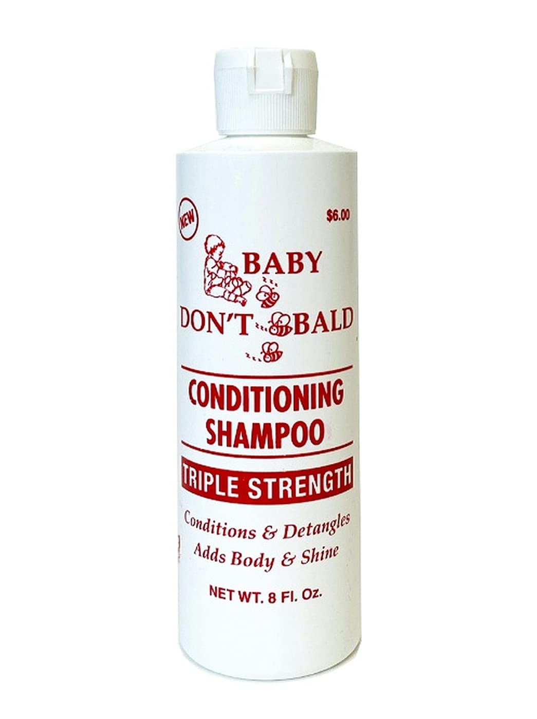 Baby Don't Be Bald Triple Strength Conditioning Shampoo 8oz "MANGO SIX ...