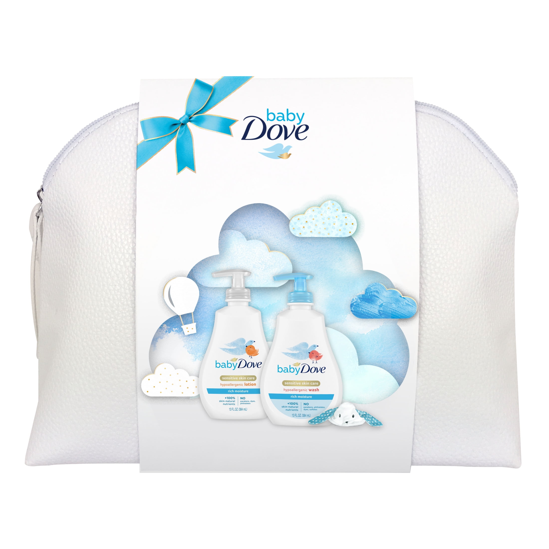 Baby Dove Moisture Rich Hypoallergenic Gift Set, Body Lotion, Body Wash ...