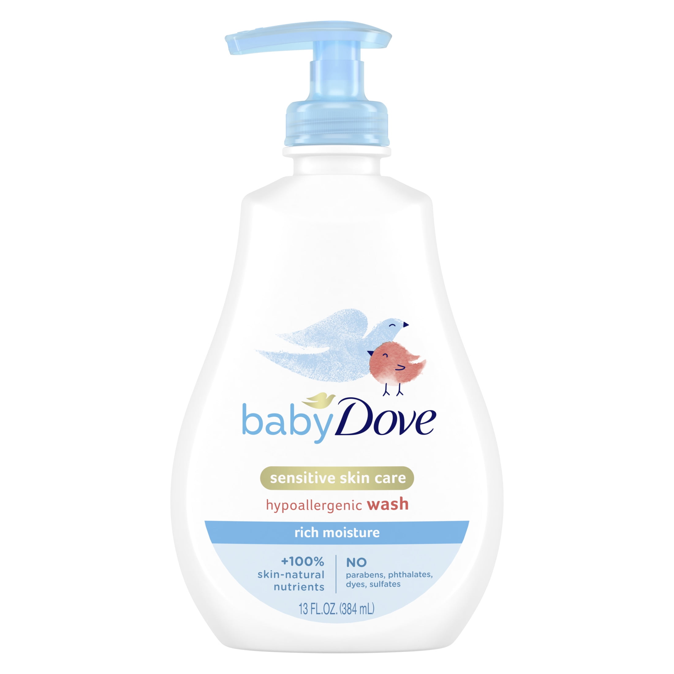 Baby Dove Rich Moisture Hypoallergnic Wash Newborn Sensitive Skin, 13 ...