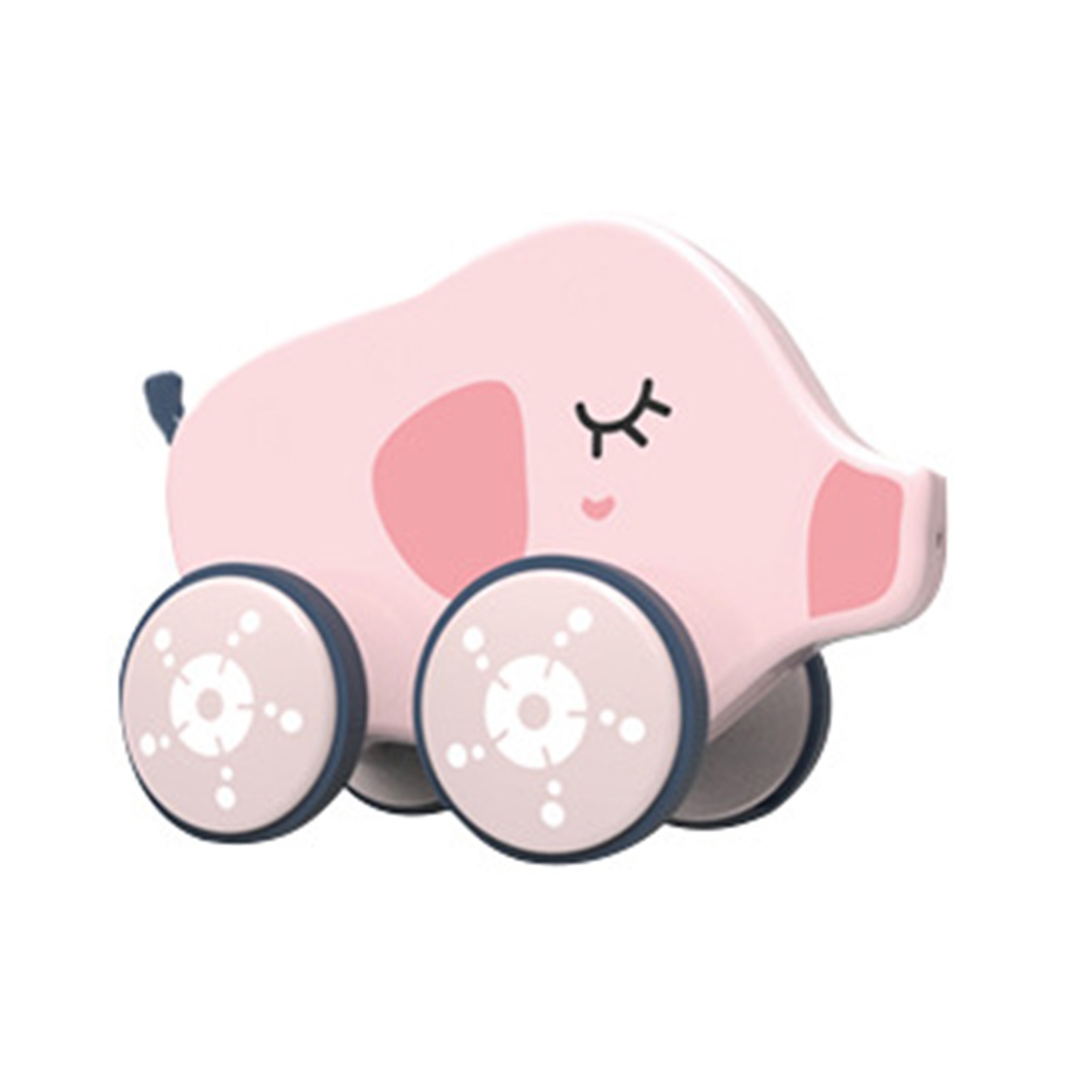 Baby Dragging Toy Pull Rope Clear Printing with Wheels Pushing Car Tow ...