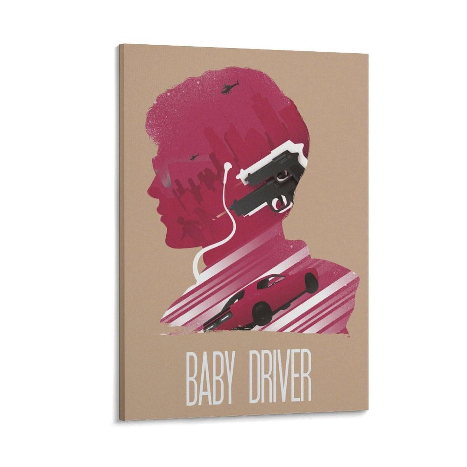 Baby Driver Action Crime Movie Poster (22) Picture Print Canvas Poster ...