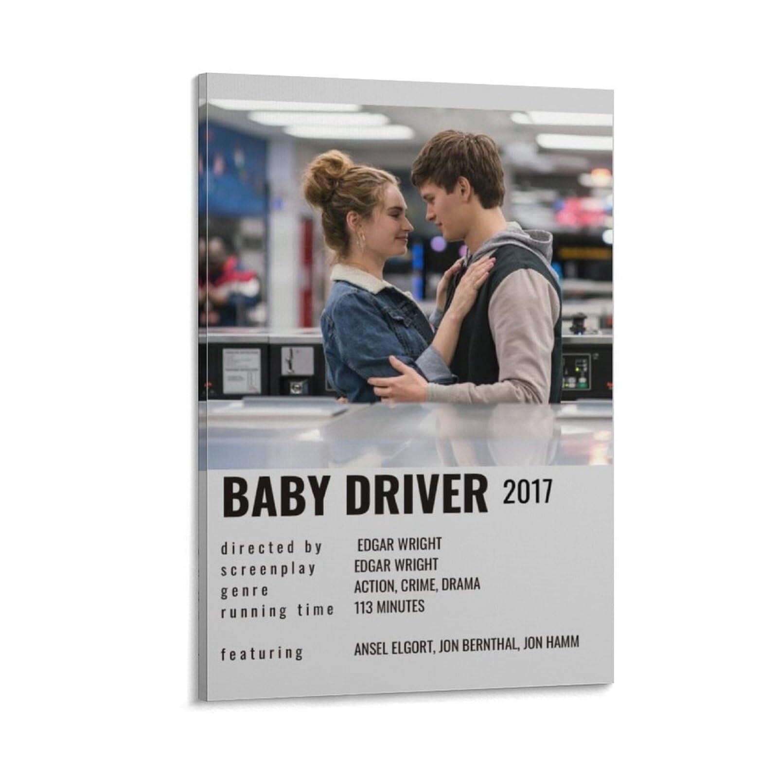 Baby Driver Action Crime Movie Poster (26) Print Photo Art Painting ...