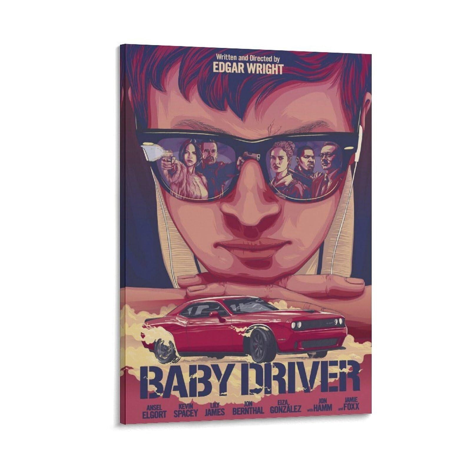 Baby Driver Action Crime Movie Poster (29) Print Photo Art Painting ...
