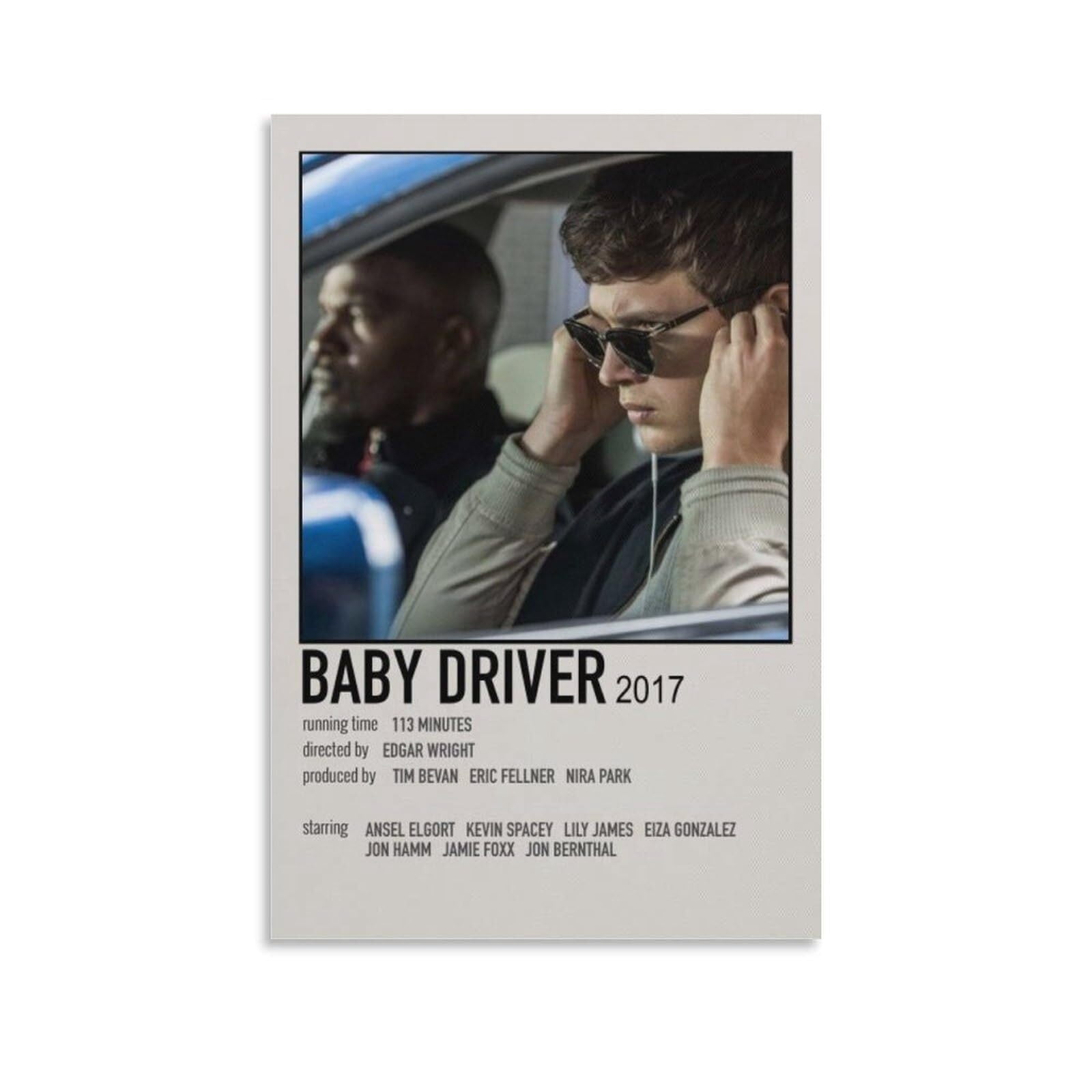 Baby Driver Action Crime Movie Poster (4) Artworks Picture Print Poster ...
