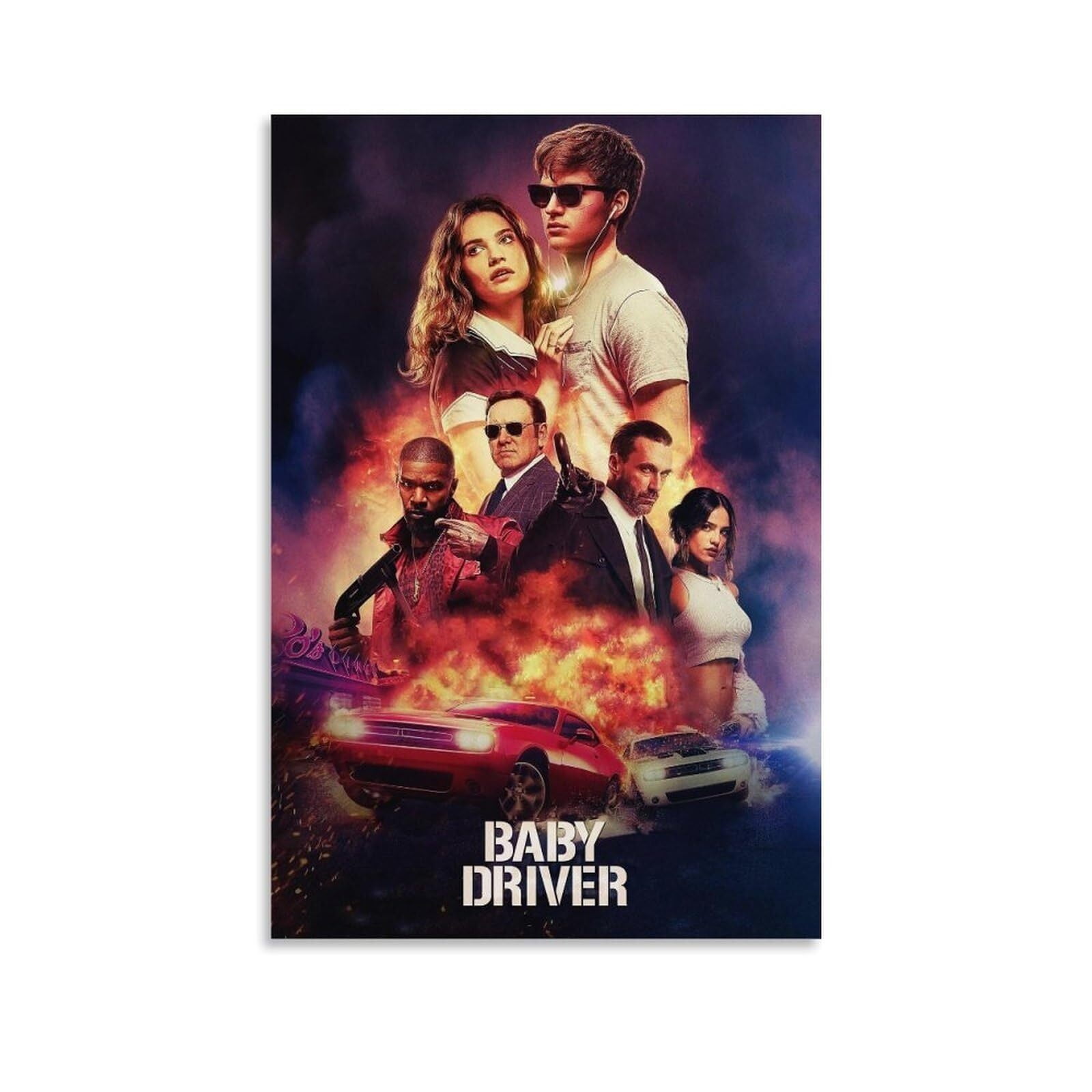 Baby Driver Movie Poster Poster Decorative Painting Canvas Wall Art ...