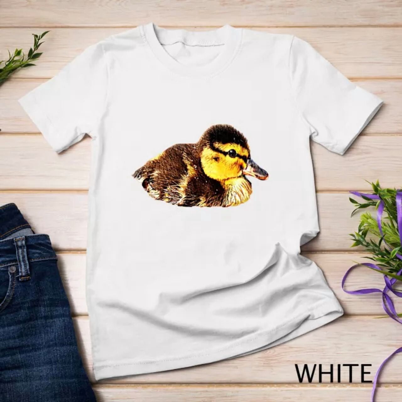 Baby Duckling Mallard Duck Designs Cute Baby Duck Unisex S-5XL T-Shirt ...