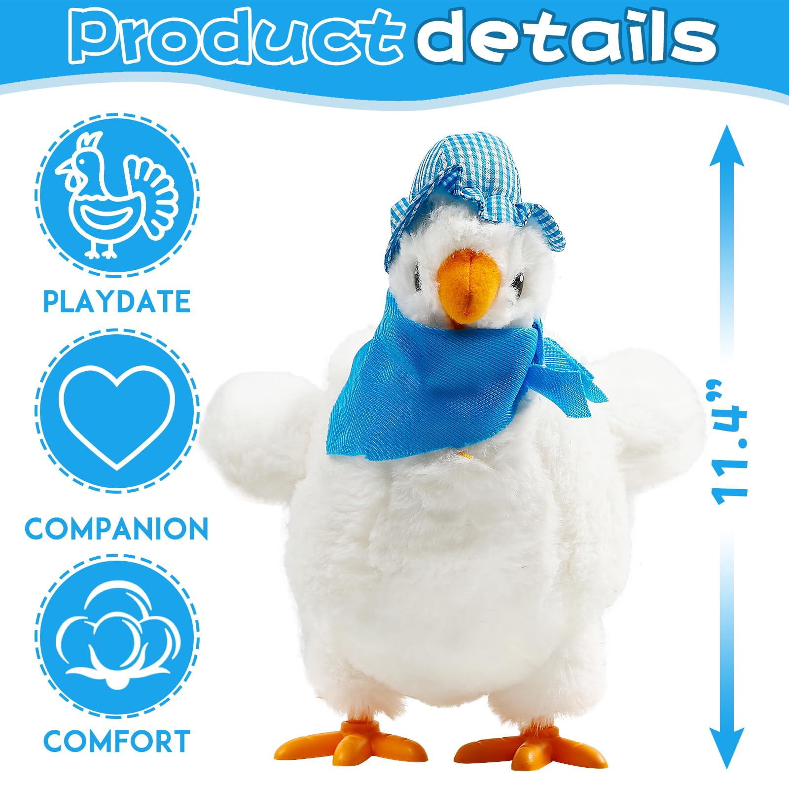 Baby Easter Basket Stuffers, Talking Singing Chicken Toy Electric ...