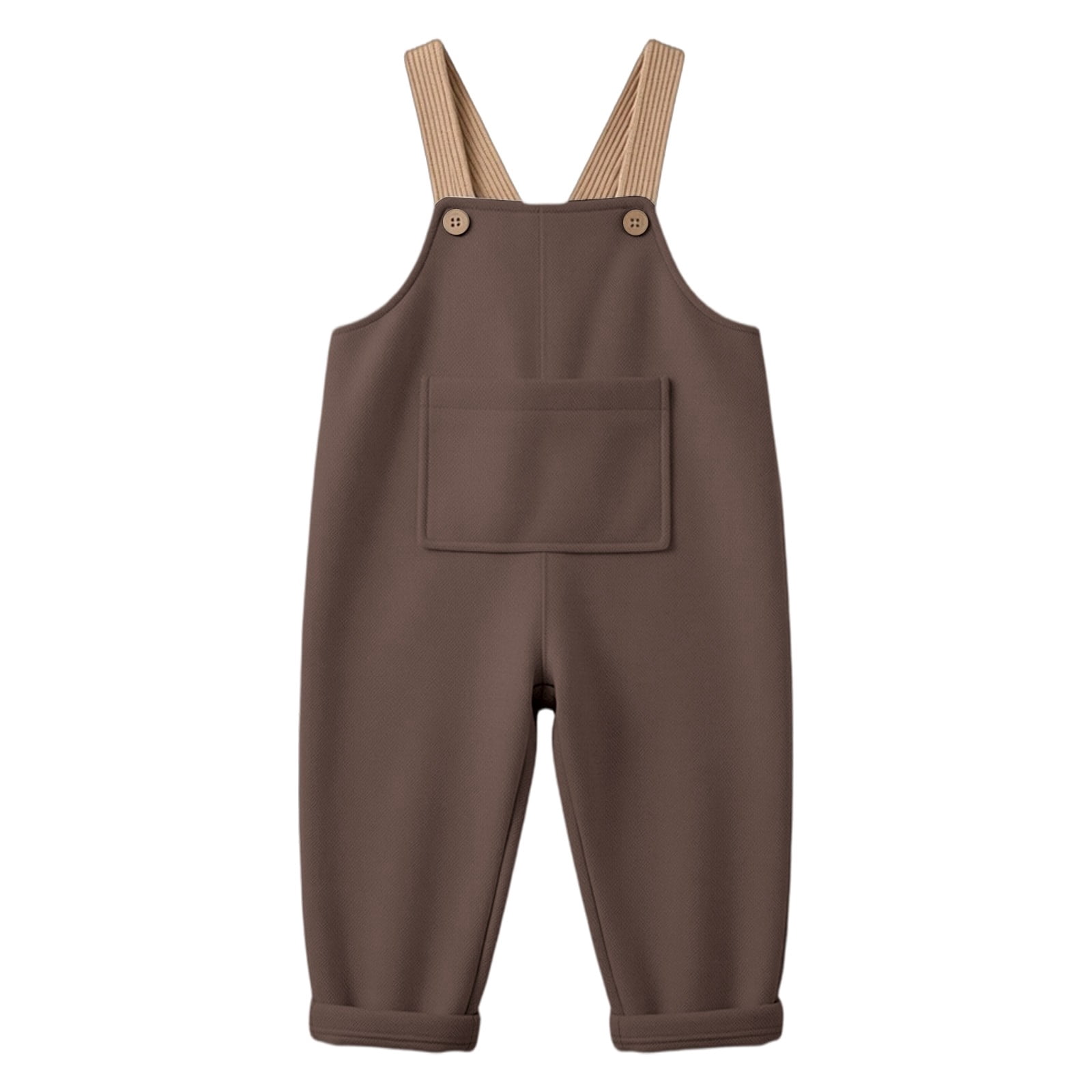 Baby Easter Overalls Cute Bunny Pompom Button Jumpsuit Adjustable Strap ...