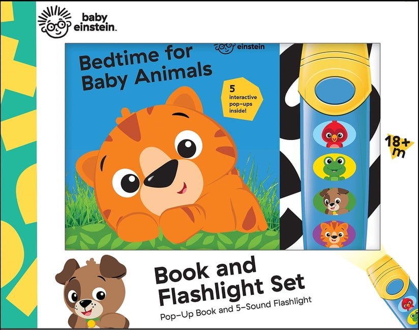 Baby Einstein: Bedtime for Baby Animals Book and 5-Sound Flashlight Set ...