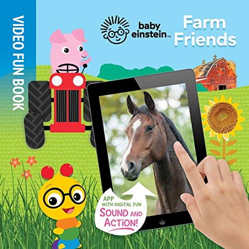 Pre-Owned Baby Einstein Farm Friends-Video Fun Board Book with Sound ...
