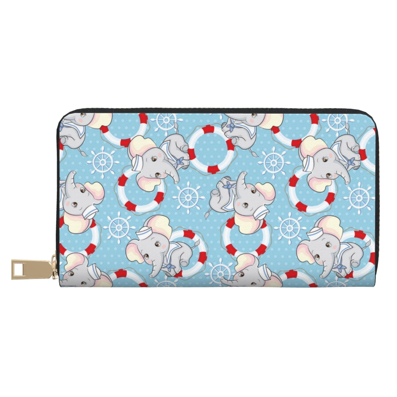 Baby Elephant Wallet Women, Leather Bifold Multi Card Wallet, Women's ...