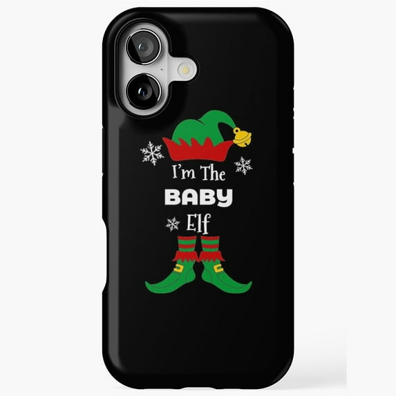 Baby Elf Matching Family Holiday Fun Gift iPhone Case 17 through 11 Pro ...