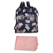 Baby Essentials Multi-Pocket Dual Zipper Flap Closure Diaper Bag ...