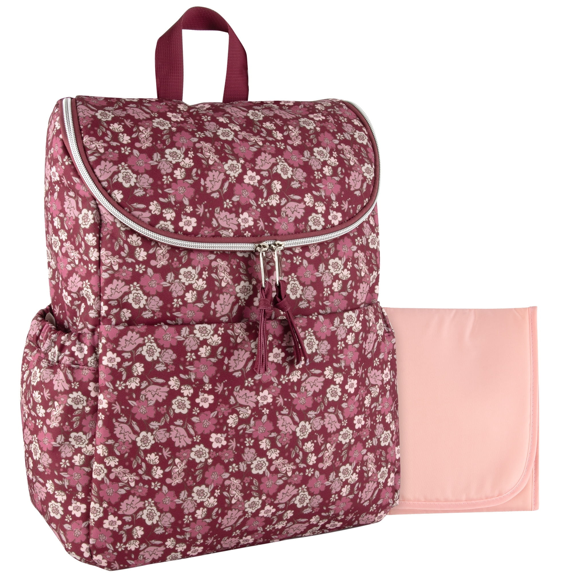 Baby Essentials 2 Piece Baby Diaper Backpack with Stroller Straps and ...