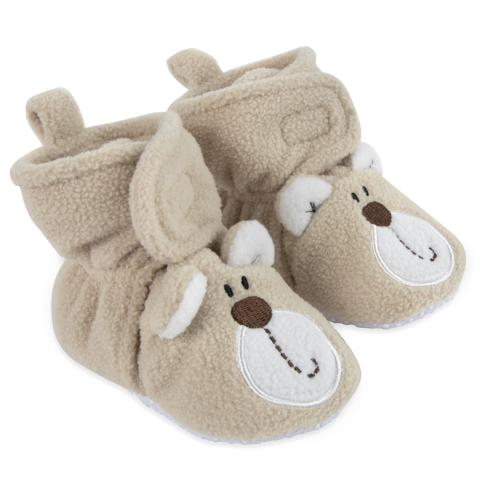Baby Essentials Cozy Sherpa Fleece Soft Soled Baby Booties for Fall ...