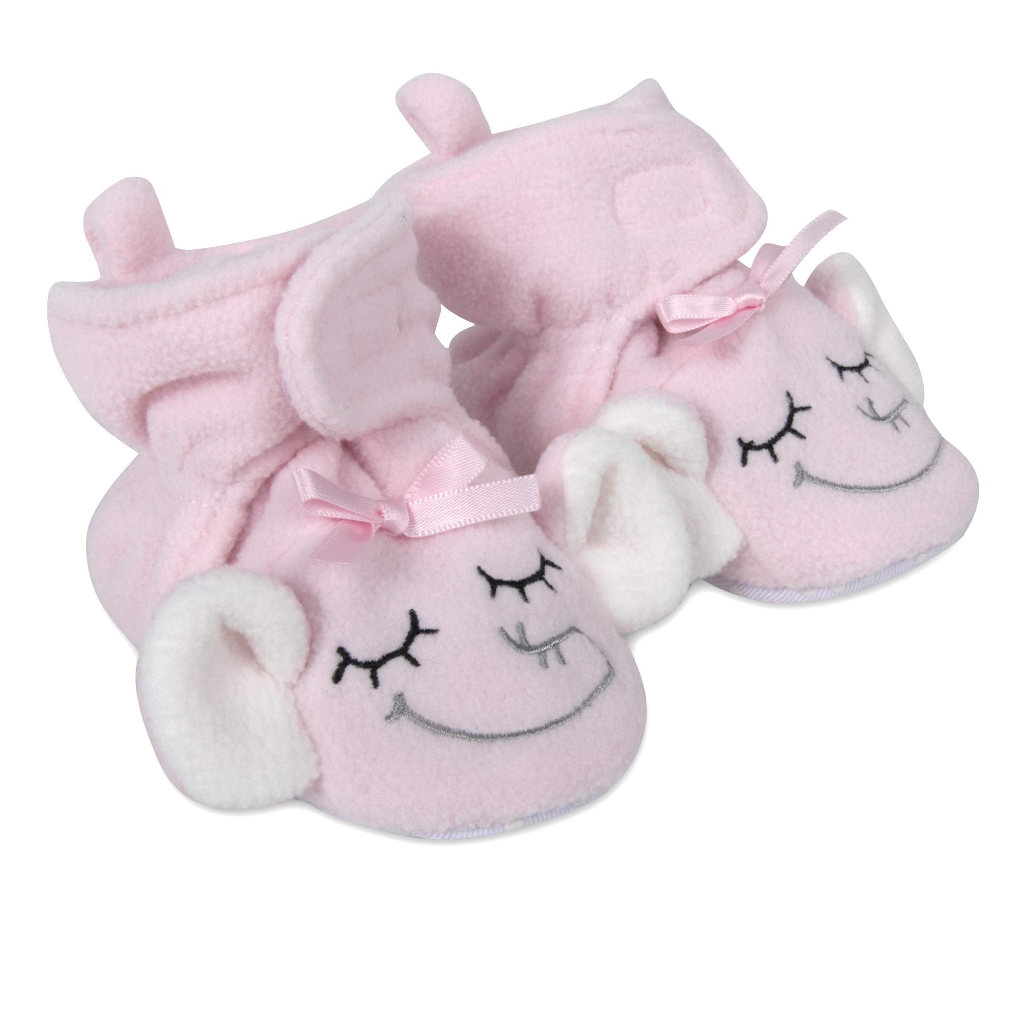 Baby Essentials Cozy Sherpa Fleece Soft Soled Baby Booties for Fall ...