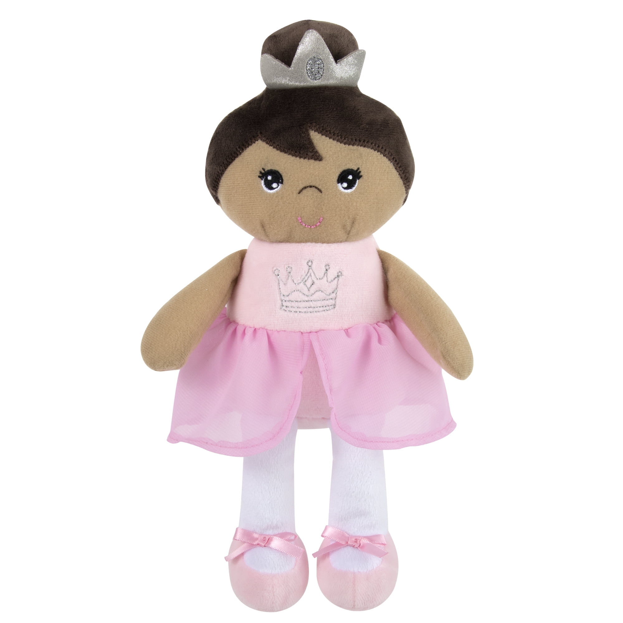 My First Doll 12 Inch Soft Plush Rag Doll with Rattle - Maya Ballerina ...