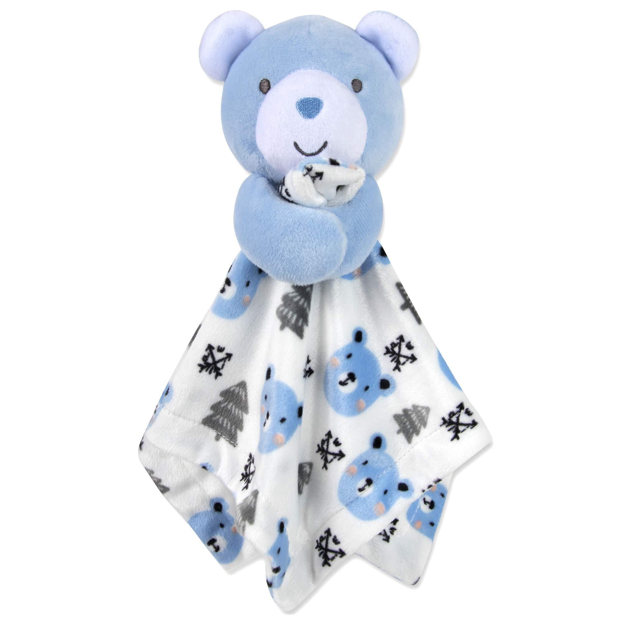 Baby Essentials Minky Doll Animal Snuggler Blanket for Newborns ...