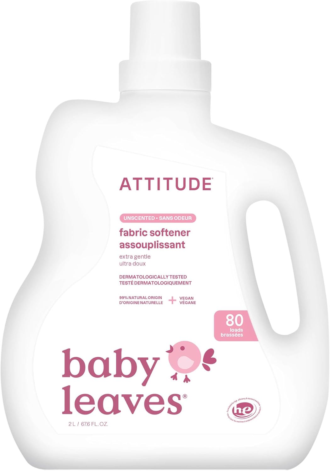 Baby Fabric Softener, Plant and Mineral-Based Ingredients, HE ...