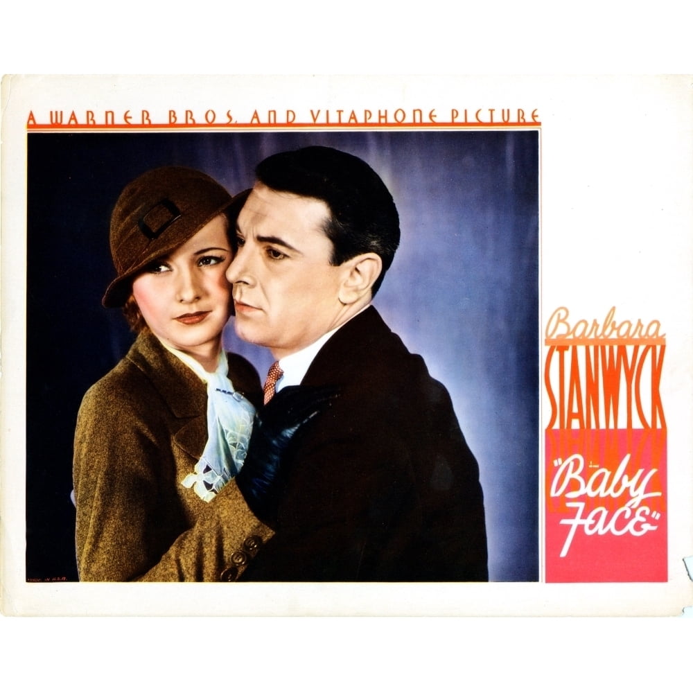 Baby Face Barbara Stanwyck George Brent 1933 Movie Poster Masterprint ...