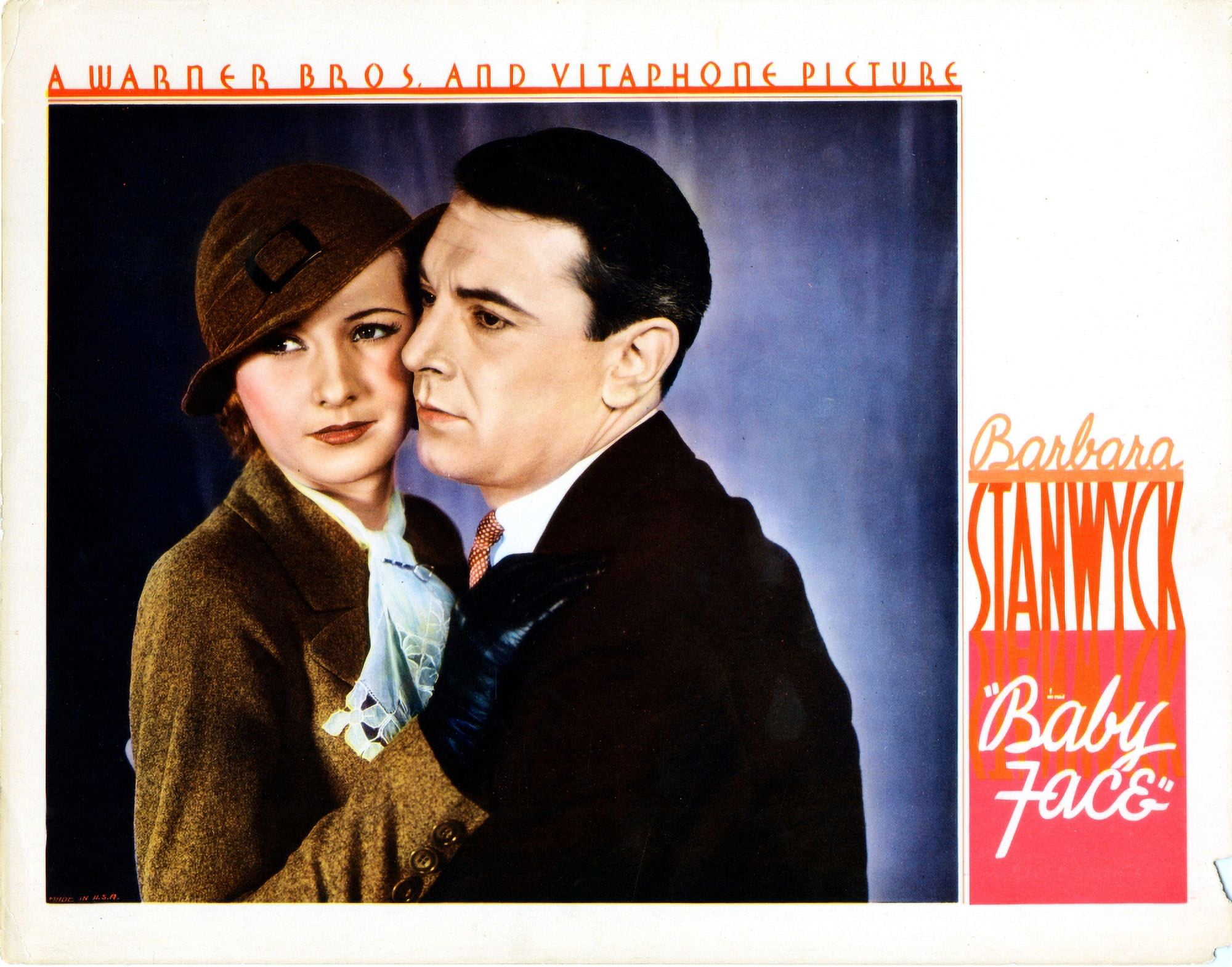 Baby Face Barbara Stanwyck George Brent 1933 Movie Poster Masterprint