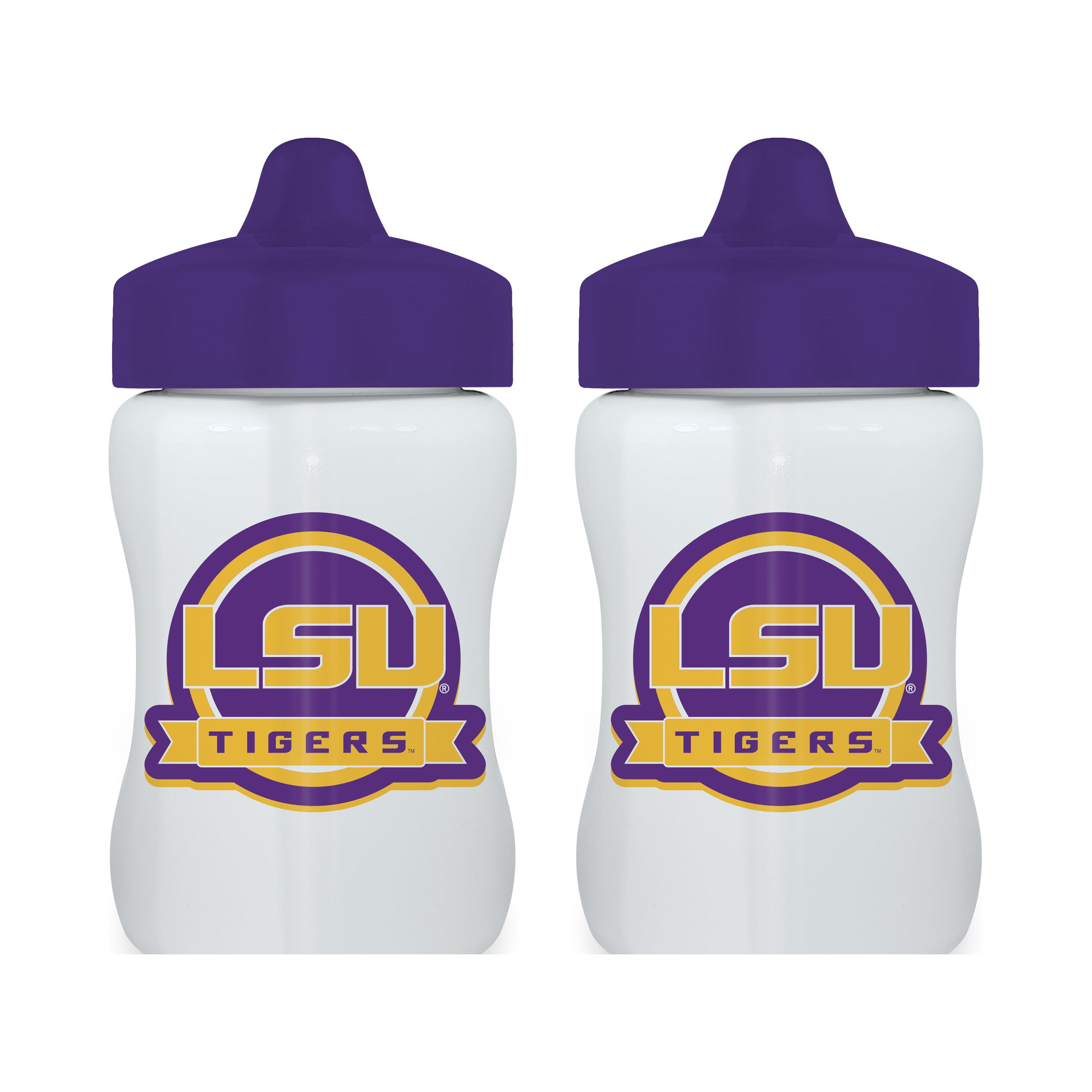 Baby Fanatic - NCAA 2-Pack Sippy Cup Set, LSU Tigers - Walmart.com
