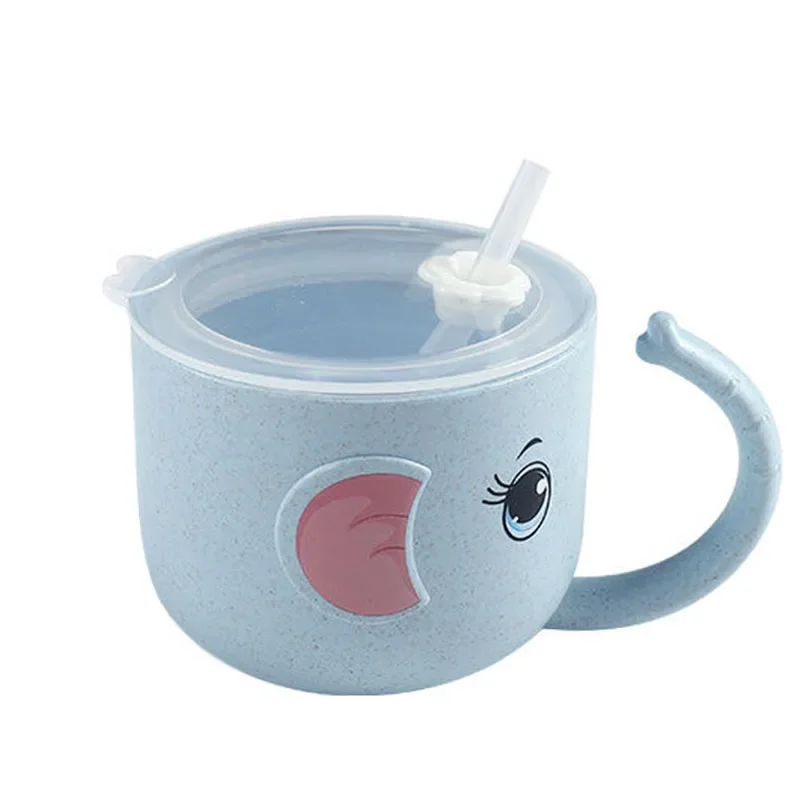 Baby Feeding Bottle Kids Cup Silicone Sippy Children Leakproof Drinking ...