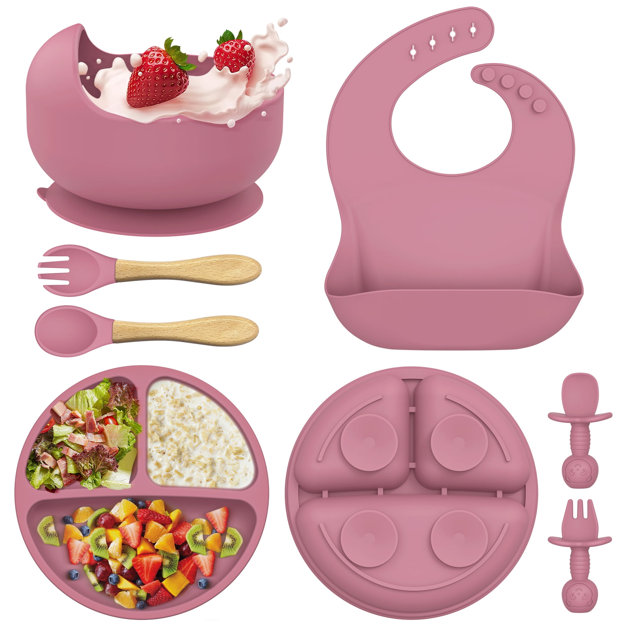 Baby Feeding Set, 8Pcs Baby Led Weaning Supplies,Xueyu Toddler Self ...