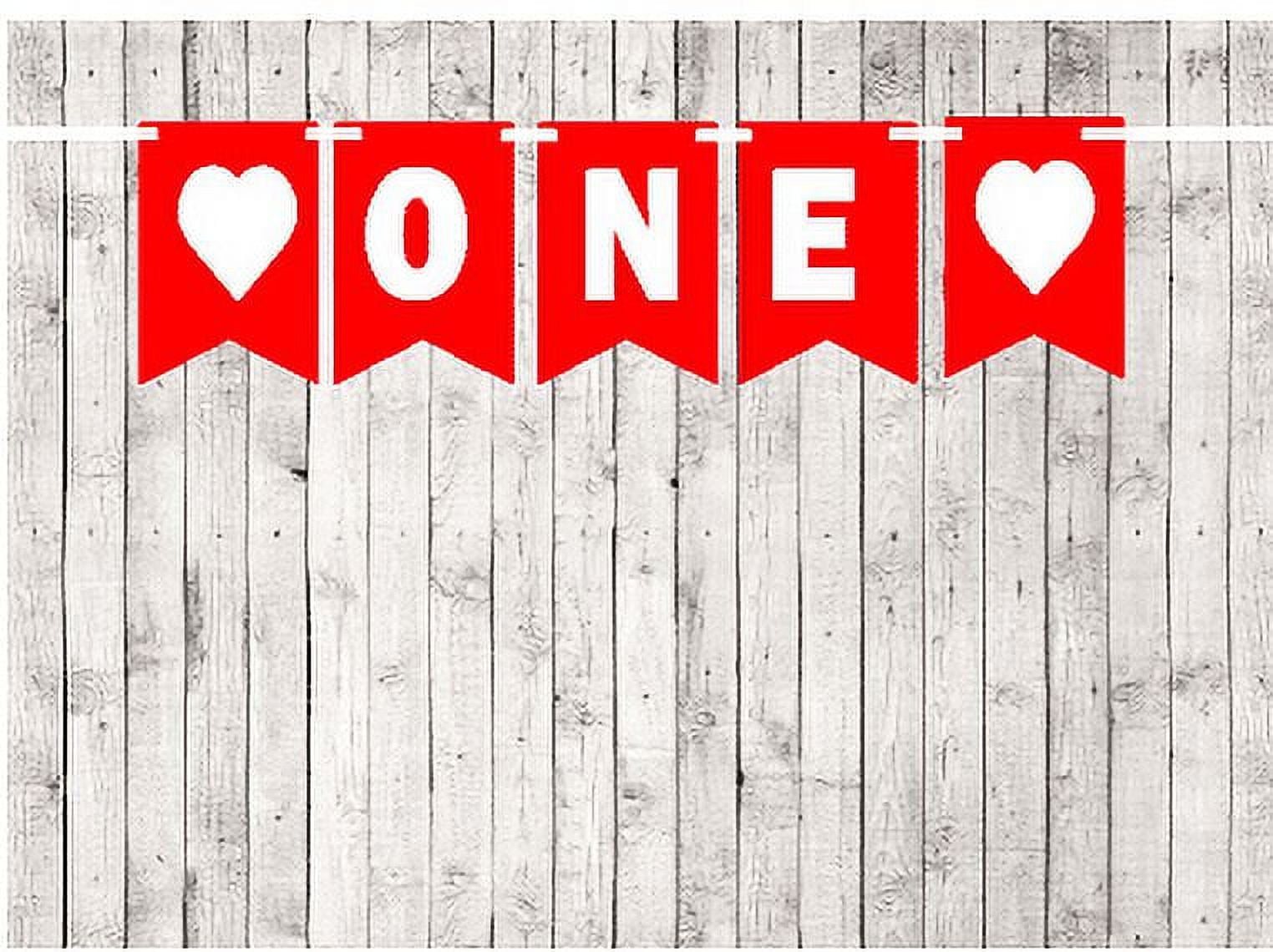 Baby First (1st) Birthday Red and White Party Theme Picture Backdrop ...