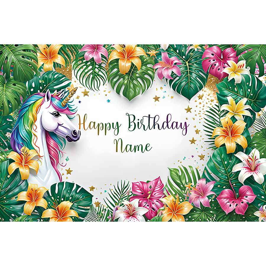 Baby First 1st Year Birthday rations Backdrop Koala Unicorn Elephant ...