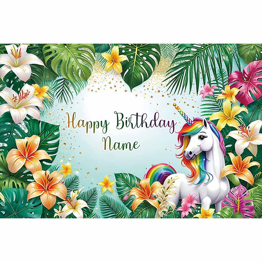 Baby First 1st Year Birthday rations Backdrop Koala Unicorn Elephant ...