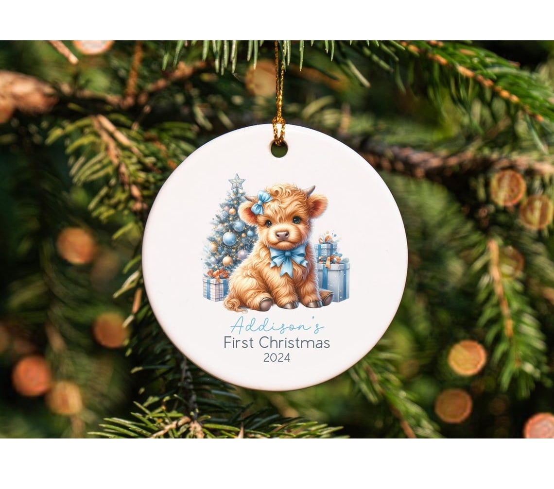 Baby First Christmas Ornament 2025, Personalized First Christmas ...