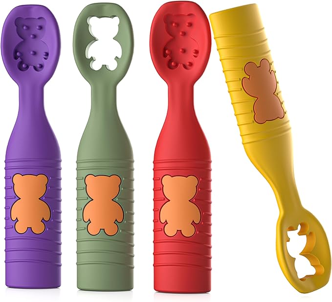 Baby First Spoons Set (4 Pack),Pre-Spoon Feeding Utensil for Kids Aged ...