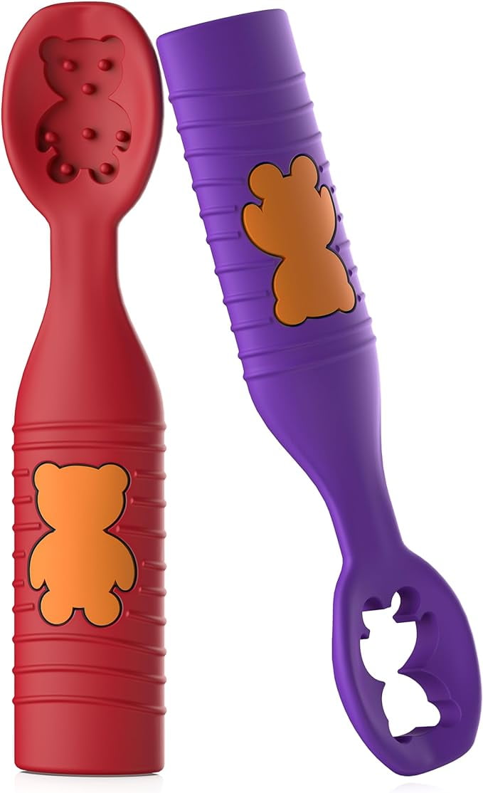 Baby First Spoons Set, Pre-Spoon Feeding Utensil for Kids Aged 6 ...