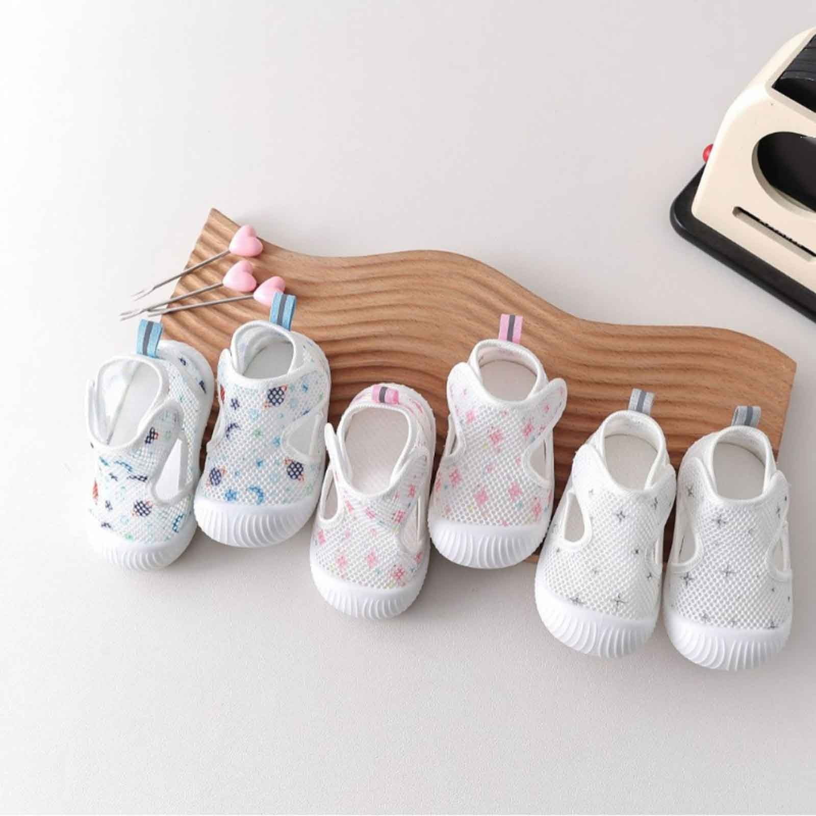 Baby First Walking Shoes Boys Girls Sun Moon Sneakers Crib Shoes ...