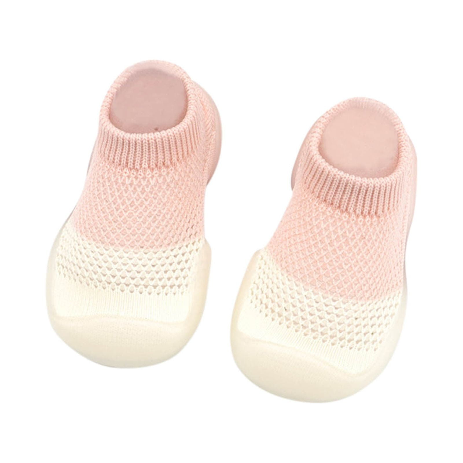 Baby First Walking Shoes for Boys Girls Non Slip Sock Shoes Safety Toe ...