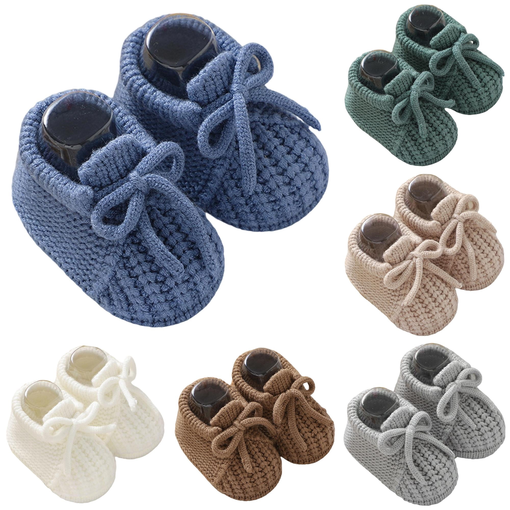 Baby First Walking Shoes for and Toddlers with Soft Soles Knit Booties ...