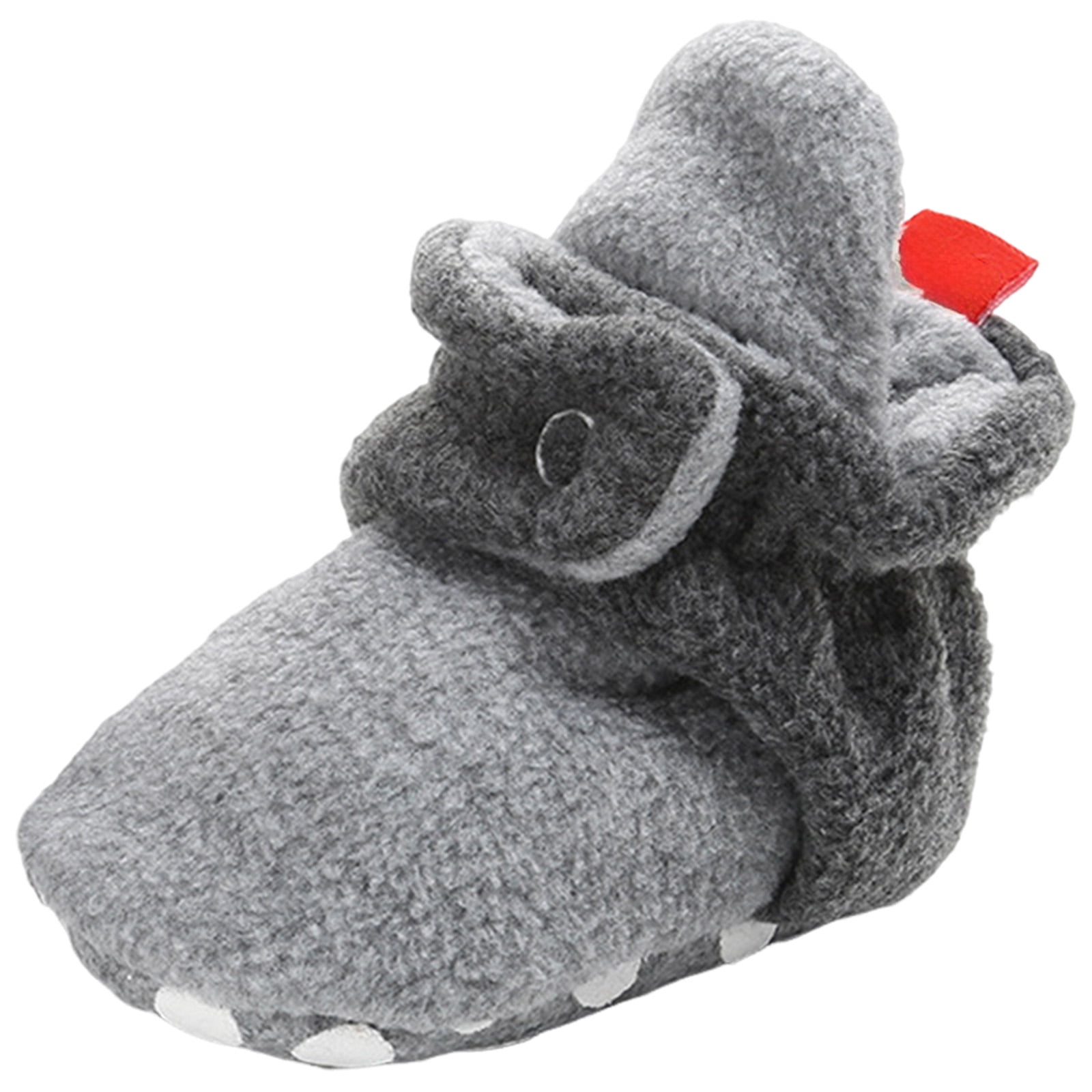 Baby Fleece Booties Newborn Unisex Booties Non-Slip Infant First ...