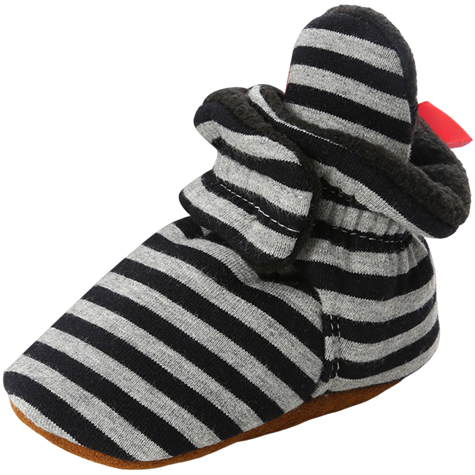 Baby Fleece Booties Newborn Unisex Booties Non-Slip Infant First ...