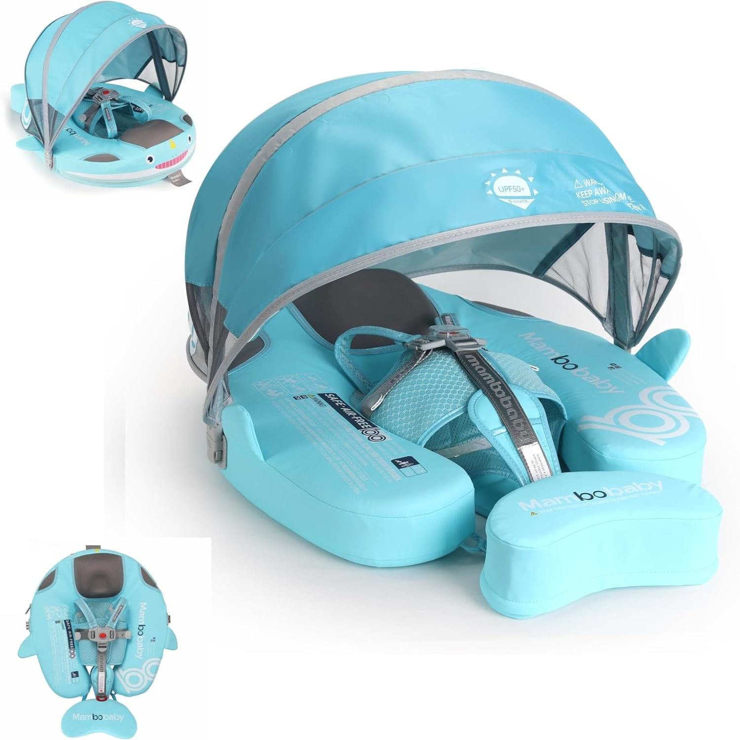 Baby Float with Canopy Non Inflatable Mambobaby Float Pool Floats Sun ...