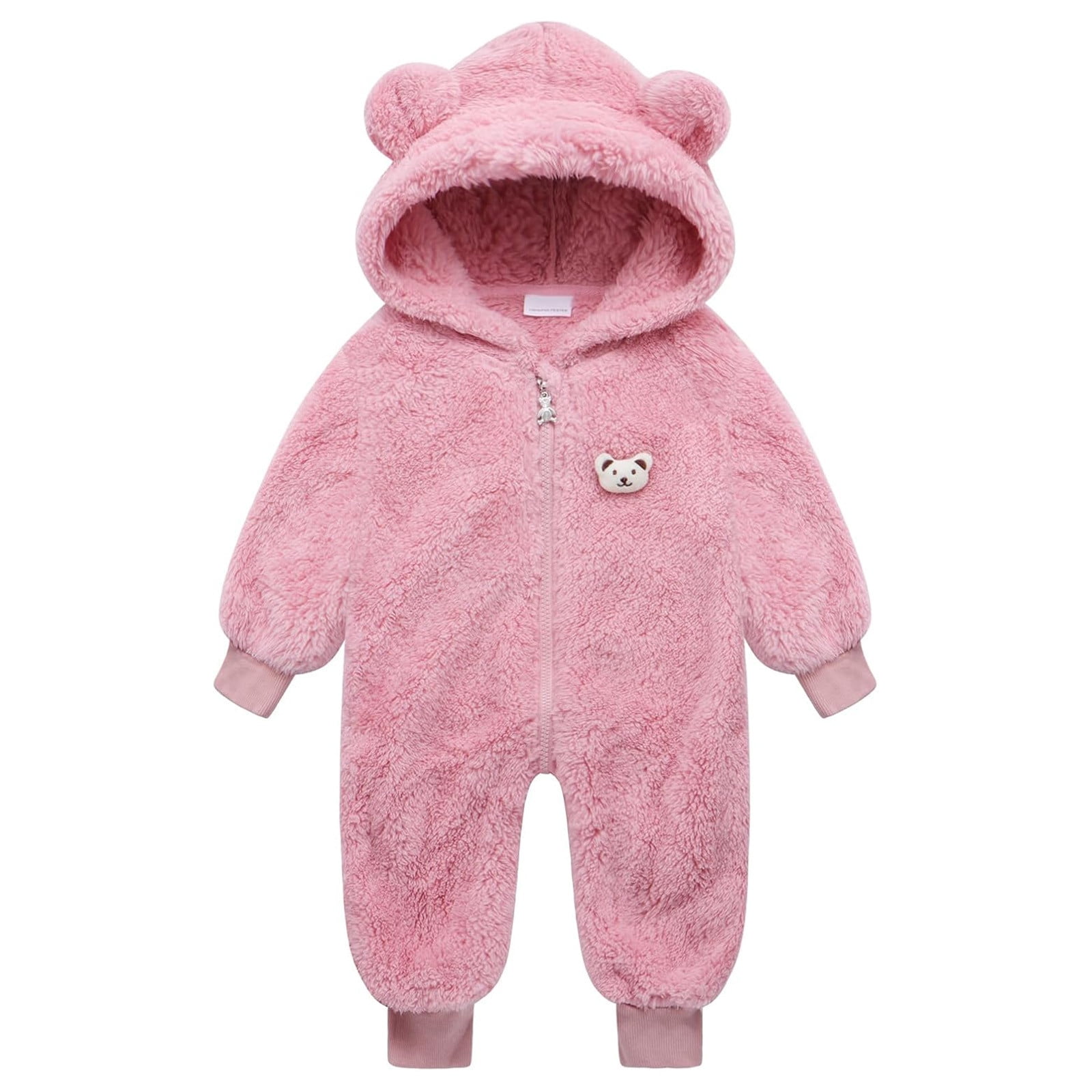 Baby Fluffy Costume Cute Design Cartoon Animal Costume Hooded Romper ...